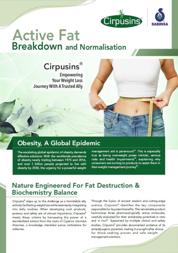 Active Fat Breakdown and Normalisation - Cirpusins®
