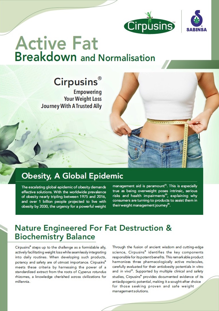 Active Fat Breakdown and Normalisation - Cirpusins®